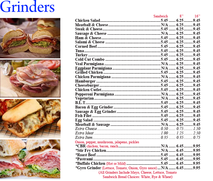Grinders | www.pizzaworksma.com